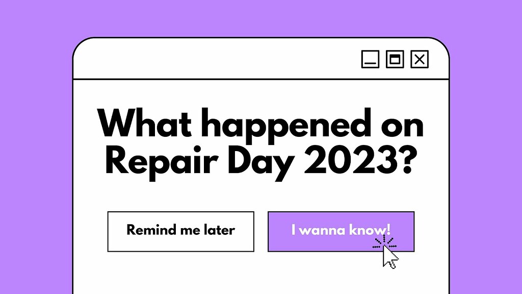 What happened on Repair Day 2023? - Events - The Restarters Community