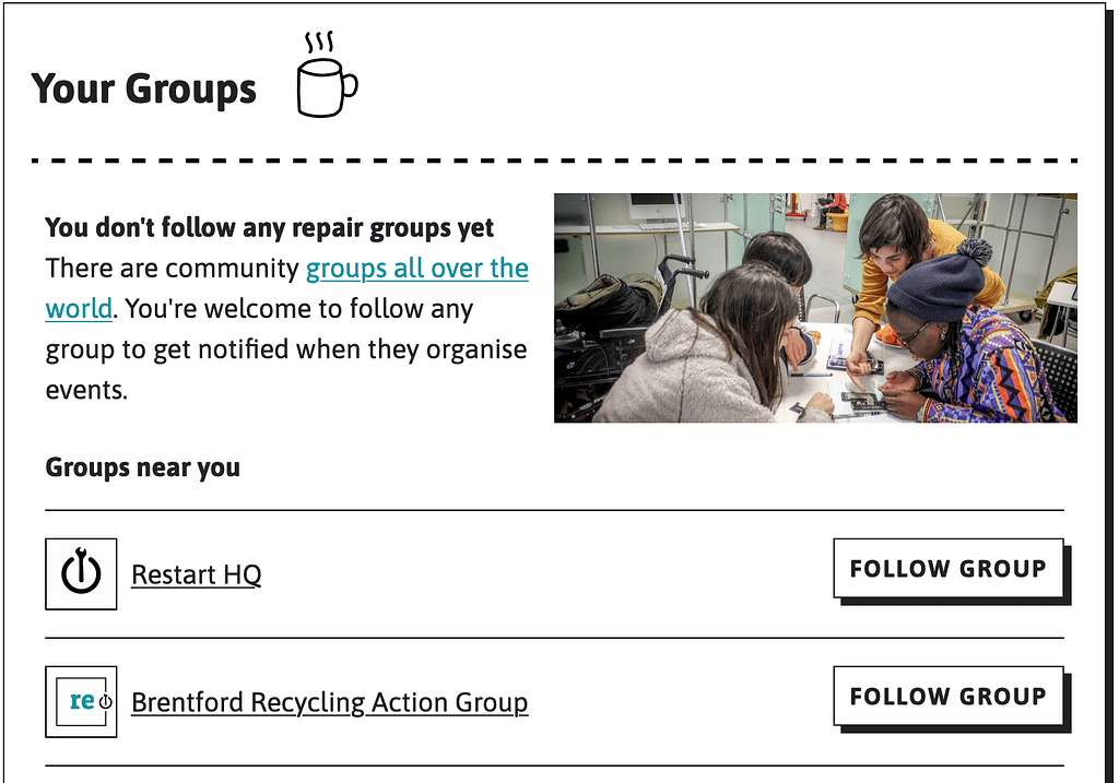 How to follow, create or customise a group - User guides - The Restarters Community